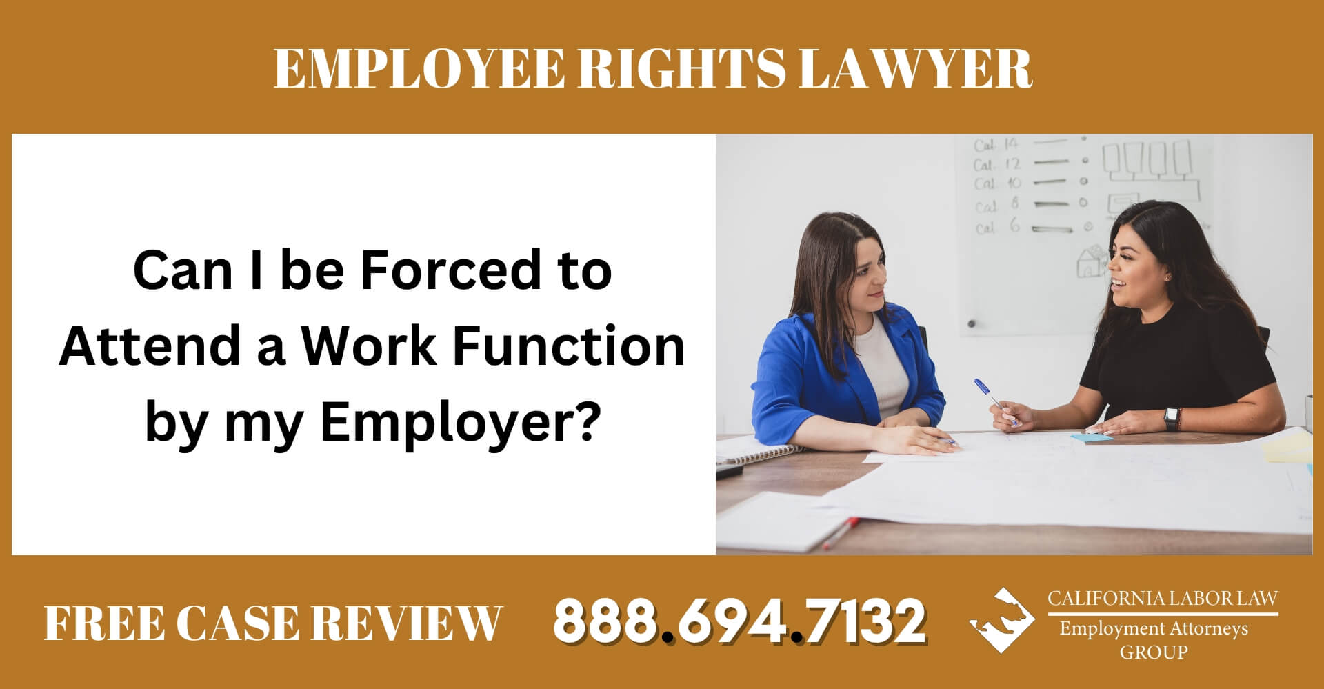 Can I be Forced to Attend a Work Function by my Employer? - California ...